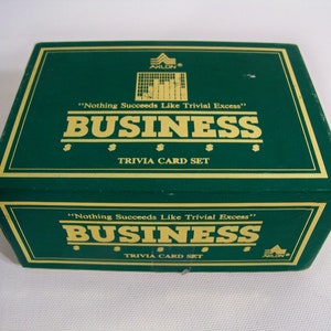 Trivia Card Set, Business Cards, Business Trivia Game, Add-on Set ...