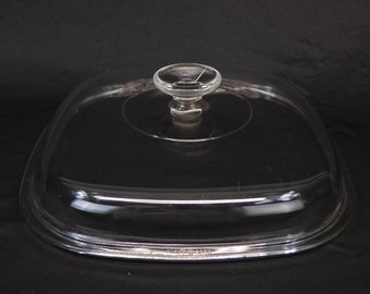Vintage Kitchen Pyrex Clear Glass Square 8.5 Inch Replacement Lid - Etsy