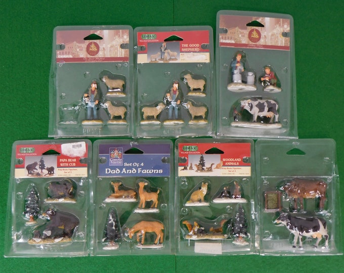 Lemax Village Collection Animal Figurine Lot, Christmas House Accessory ...