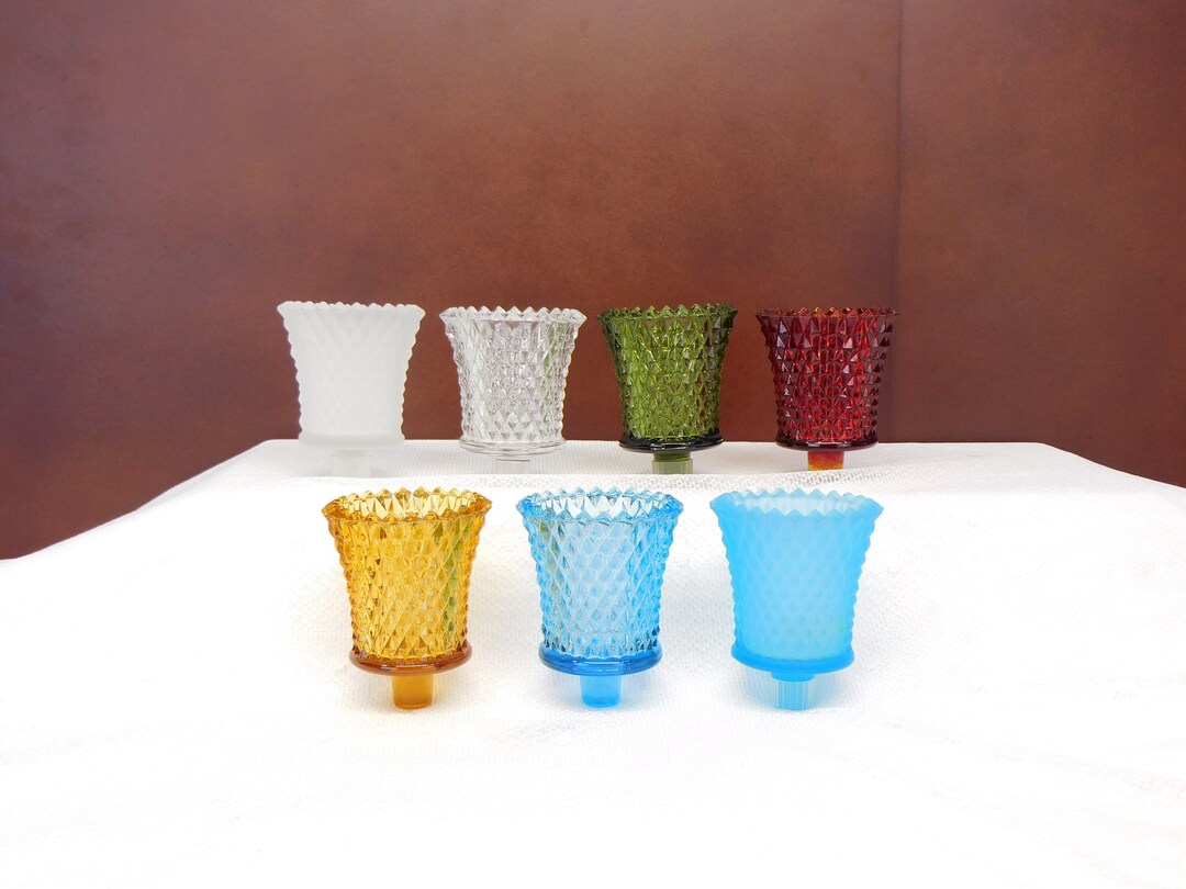Diamond Cut Votive Cup Candle Holder Vintage Home Interiors YOUR CHOICE ...