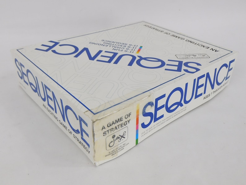 Sequence Board Game 1995 Sequence Card Game Strategy Game - Etsy