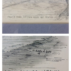 Vintage Williamsburg Print by Artist Clark M Goff Framed and - Etsy