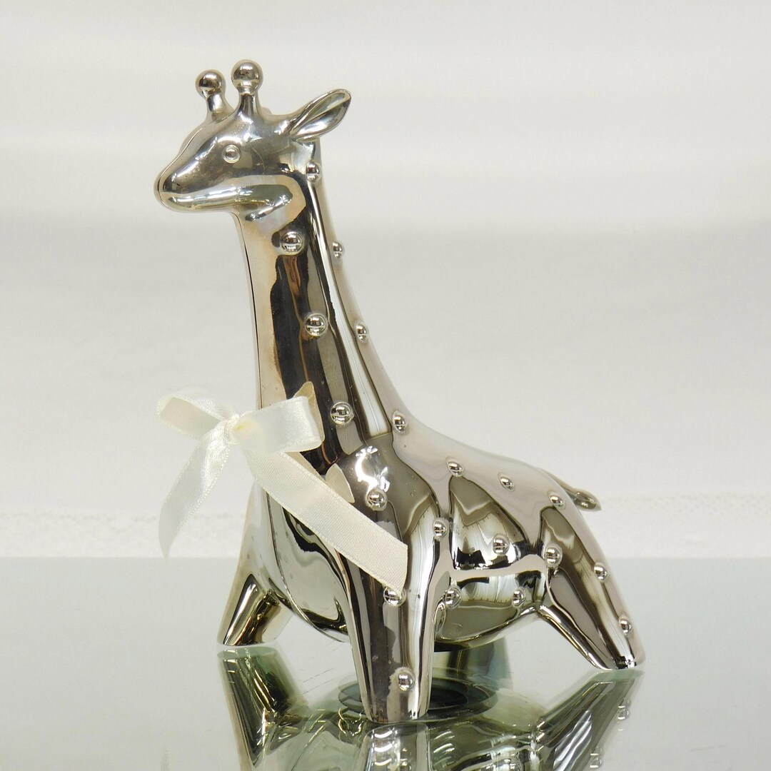 Arthur Price Silver Plate Giraffe Coin Bank Baby Shower Gift Babies ...