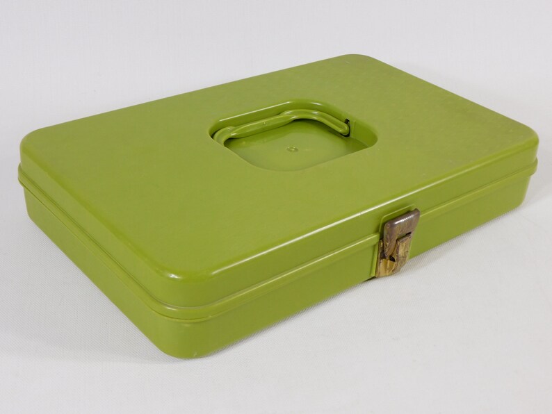 Vintage Wilson Sewing Box Thread Box Lime Green Holds 48 | Etsy