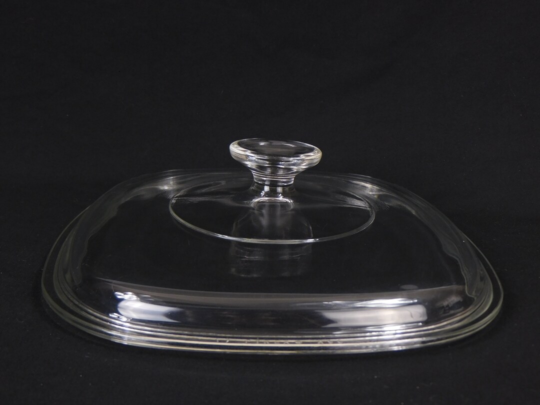 Glass Lid Vintage Pyrex A9C Clear Glass Casserole Dish Lid, Square ...