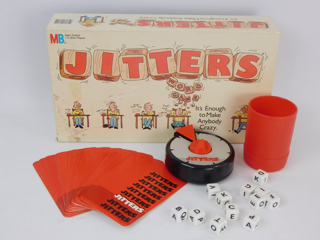 Jitters Word Game, Vintage Jitters Board Game 1986, Spelling Game, by ...