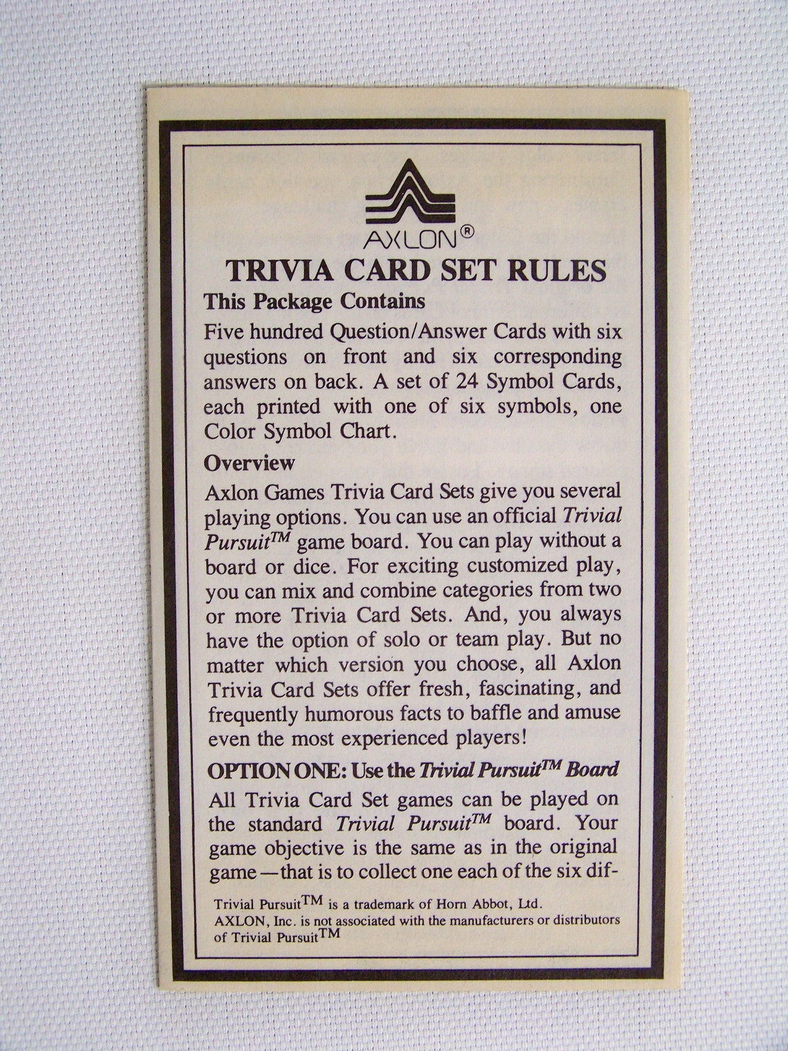 Trivia Card Set Business Cards Business Trivia Game Add-on - Etsy