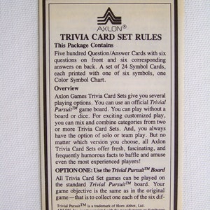 Trivia Card Set, Business Cards, Business Trivia Game, Add-on Set ...