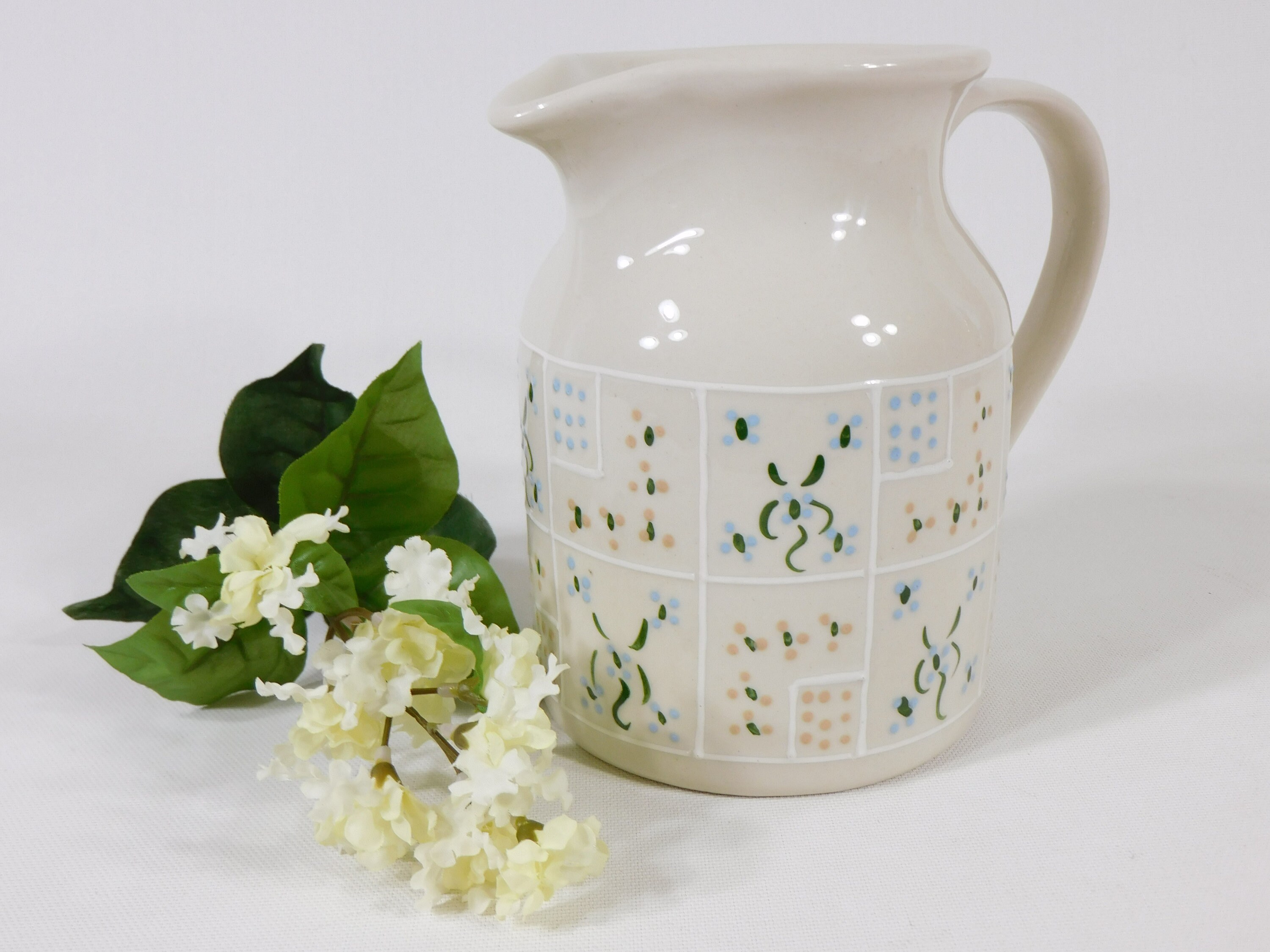 Hartstone Pottery USA Ceramic Pitcher Milk Pitcher Art | Etsy