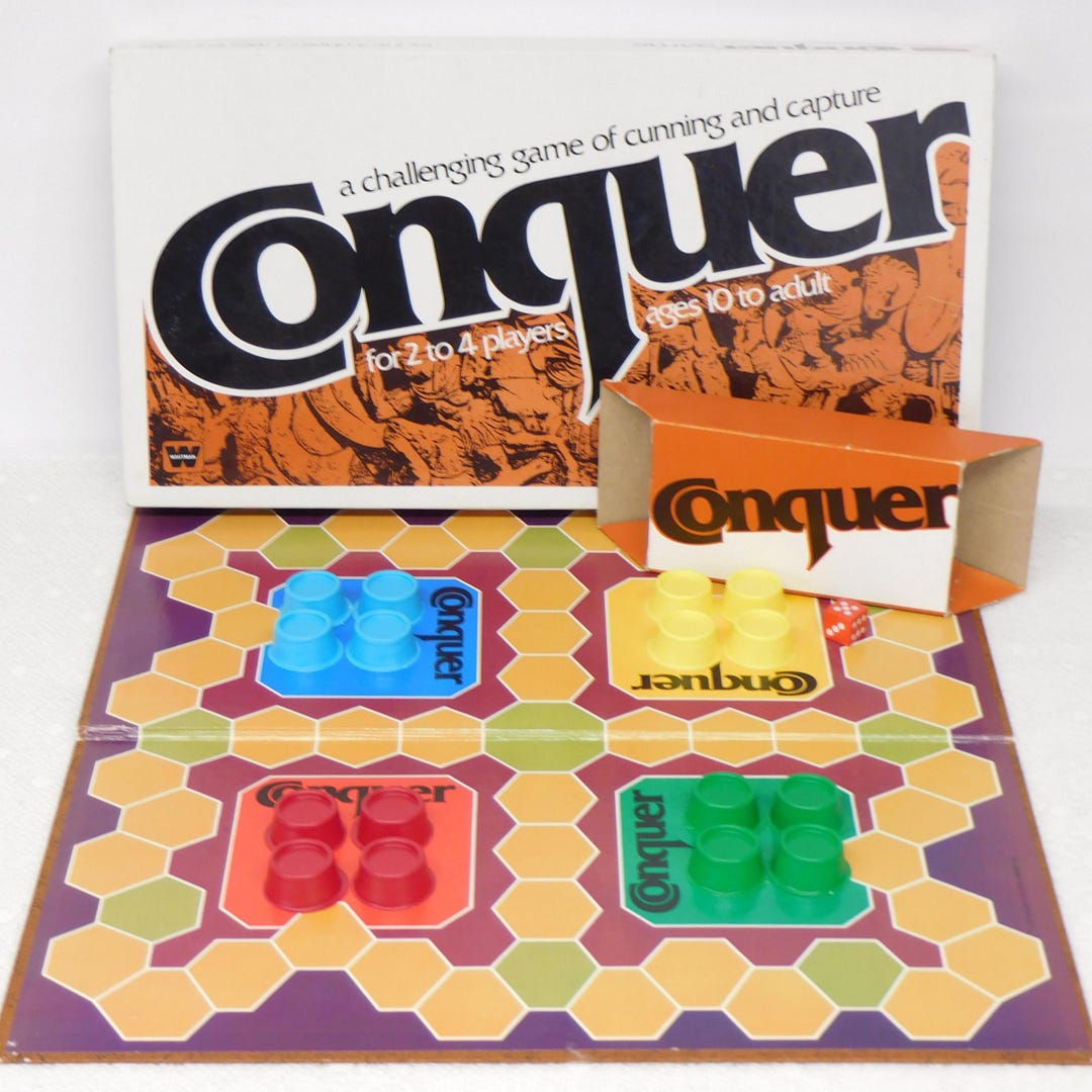 Conquer Board Game Vintage 1979, A Challenging Game of Cunning and ...