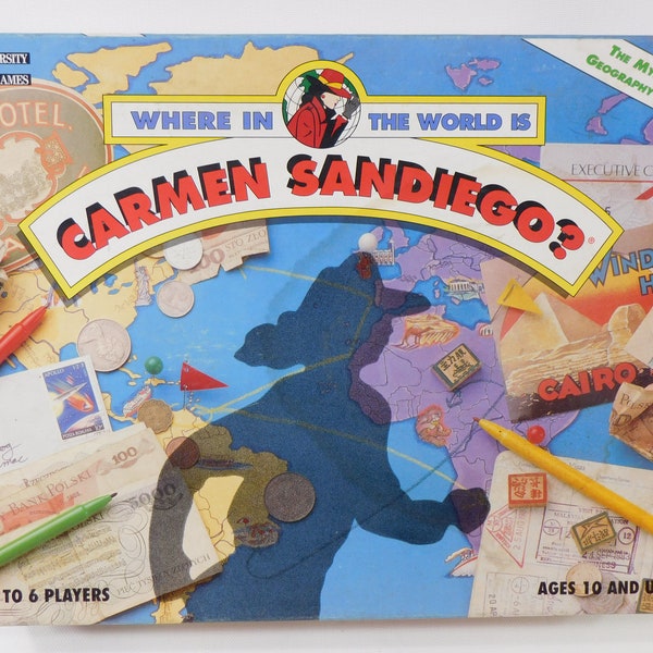 Where in the World is Carmen Sandiego Board Game - Etsy