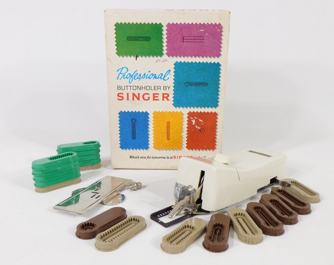 Vintage Singer Professional Buttonholer, for Slant Needle Zig-zag ...