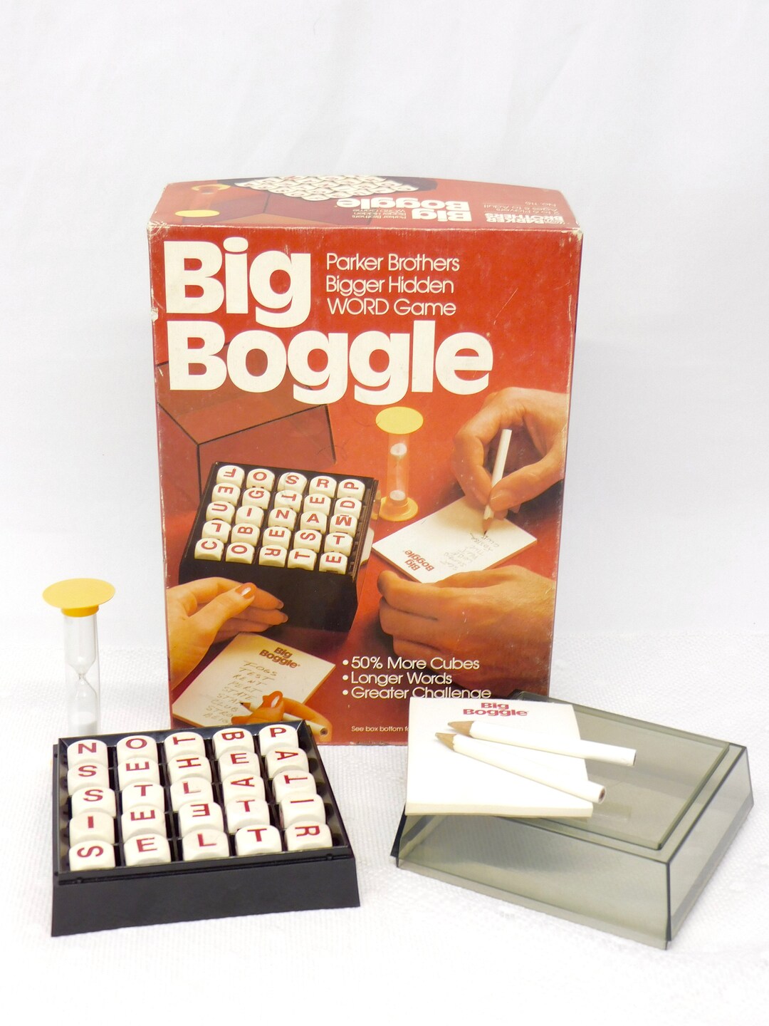 Big Boggle by Parker Brothers, Hidden Word Game, Vintage 1979, Complete ...