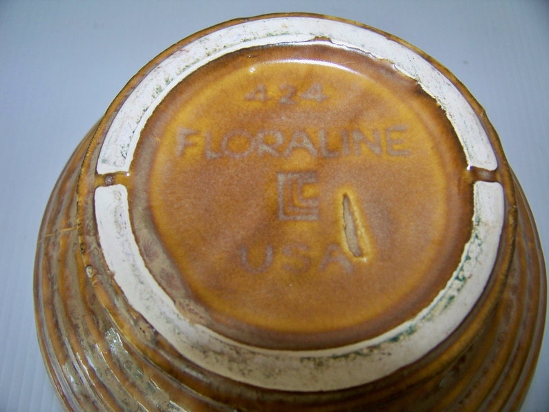 Vintage Floraline Pottery USA Planter Planter 424 | Etsy