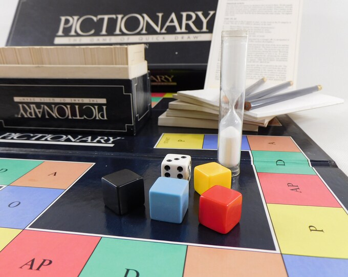 Pictionary Board Game the Game of Quick Draw 1985 All Original and ...
