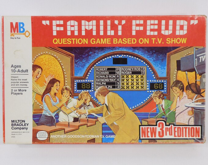 Vintage Family Feud Board Game, 3rd Edition, Family Feud 3rd Edition ...