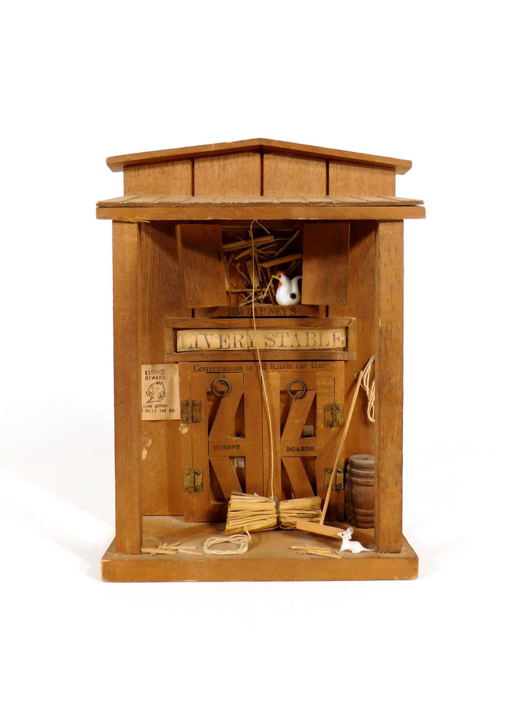 Miniature Store Front Building, Old West Stable, Livery Stable, Western ...