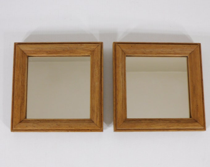 Small Wall Mirror Set Vintage HOMCO Accent Mirrors Set of 2 Mid Century ...
