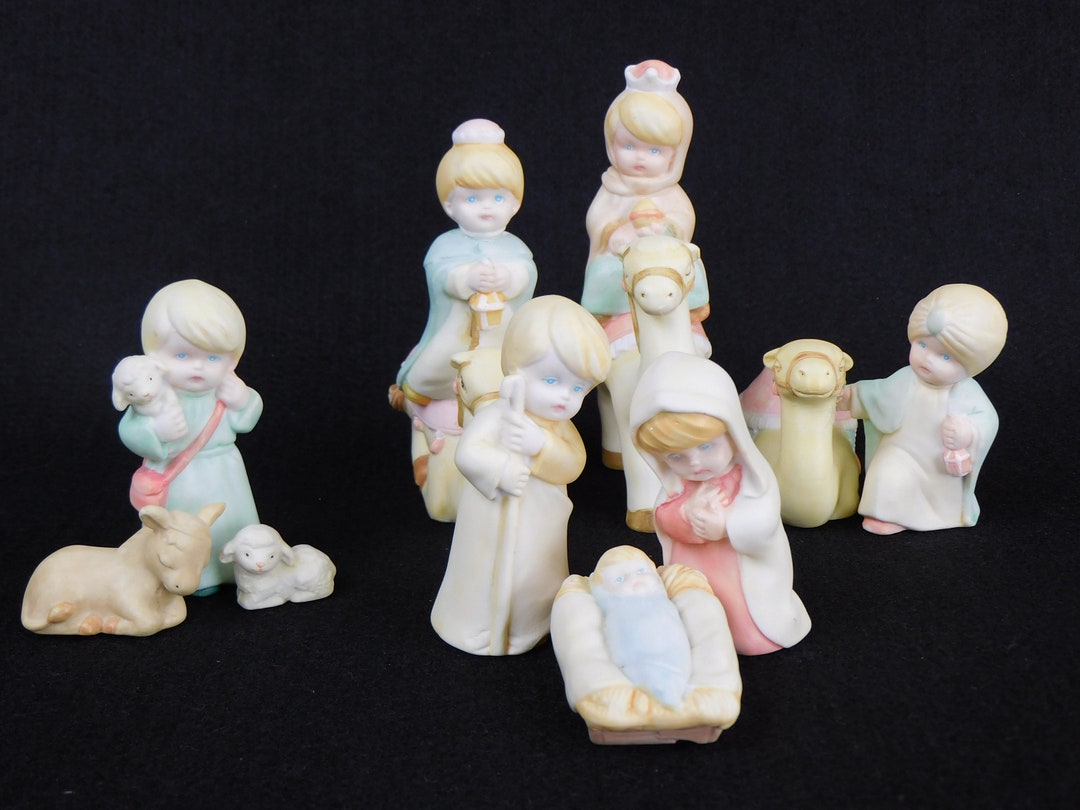 Pastel Nativity Set 10 Piece Children's Nativity Christmas - Etsy