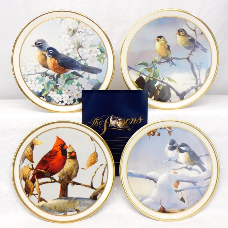Four Seasons Plate - Etsy