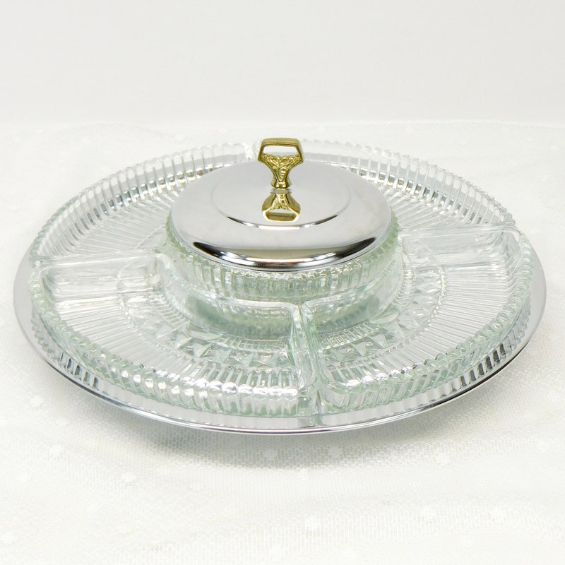 Glass Relish Tray - Etsy