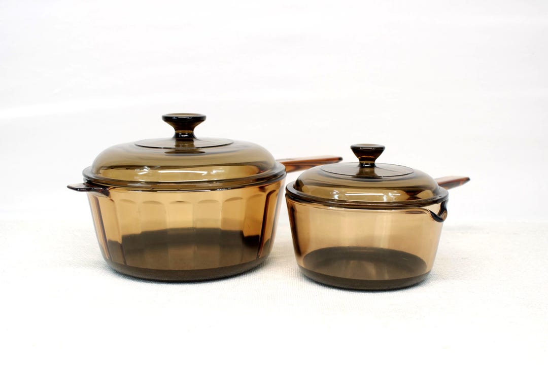 Vintage Corning Visions Rangetop Cookware 1 L or 2.5 L Non Stick Sauce ...