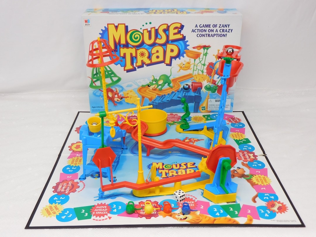 Mouse Trap Board Game, Vintage 1999, Milton Bradley, Complete and Ready ...