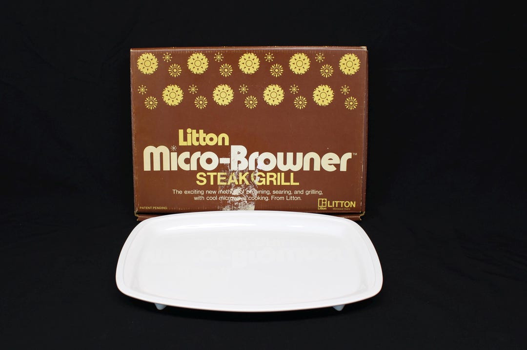 Vintage Litton All White Micro-browner Steak Grill Microwave Grilling ...