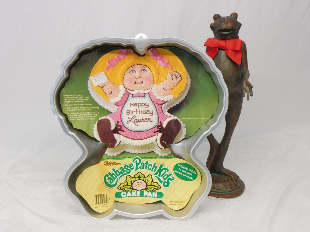 Vintage 1984 Wilton Cabbage Patch Kids Cake Pan, Complete Instructions ...