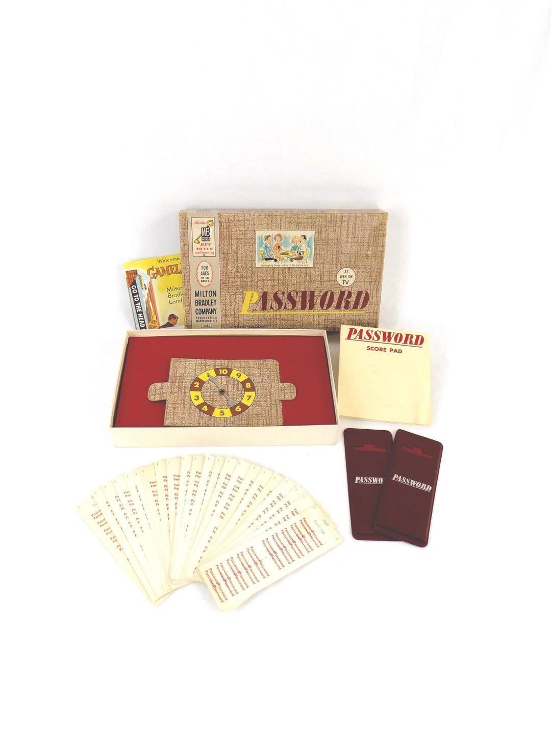Password Board Game, Password 1962, Milton Bradley, Vintage Word Game ...