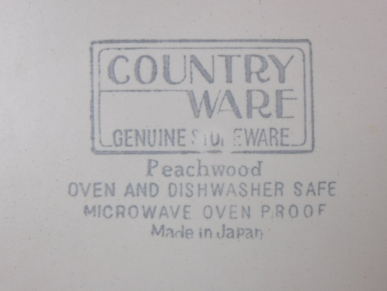 Vintage Country Ware Genuine Stoneware Peachwood Dinner - Etsy