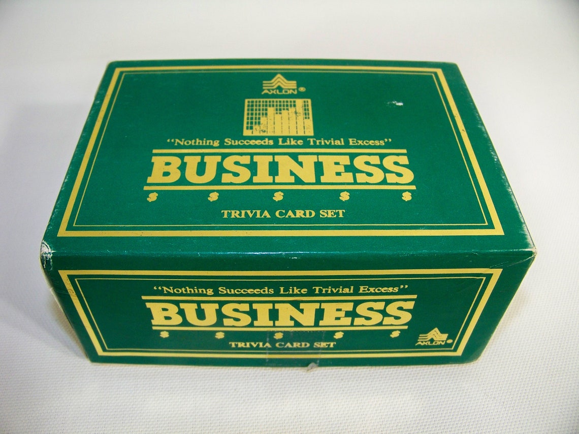Trivia Card Set Business Cards Business Trivia Game Add-on - Etsy