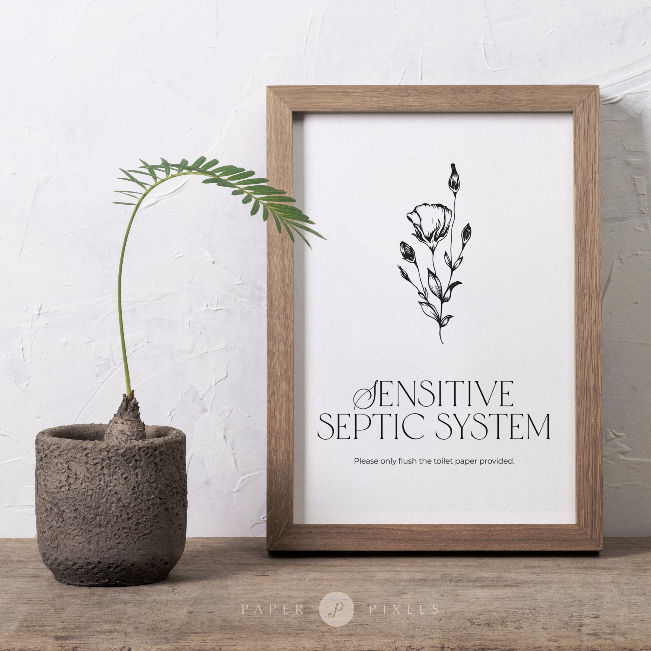 Septic Tank / Septic System Sign Printable sensitive Septic System ...