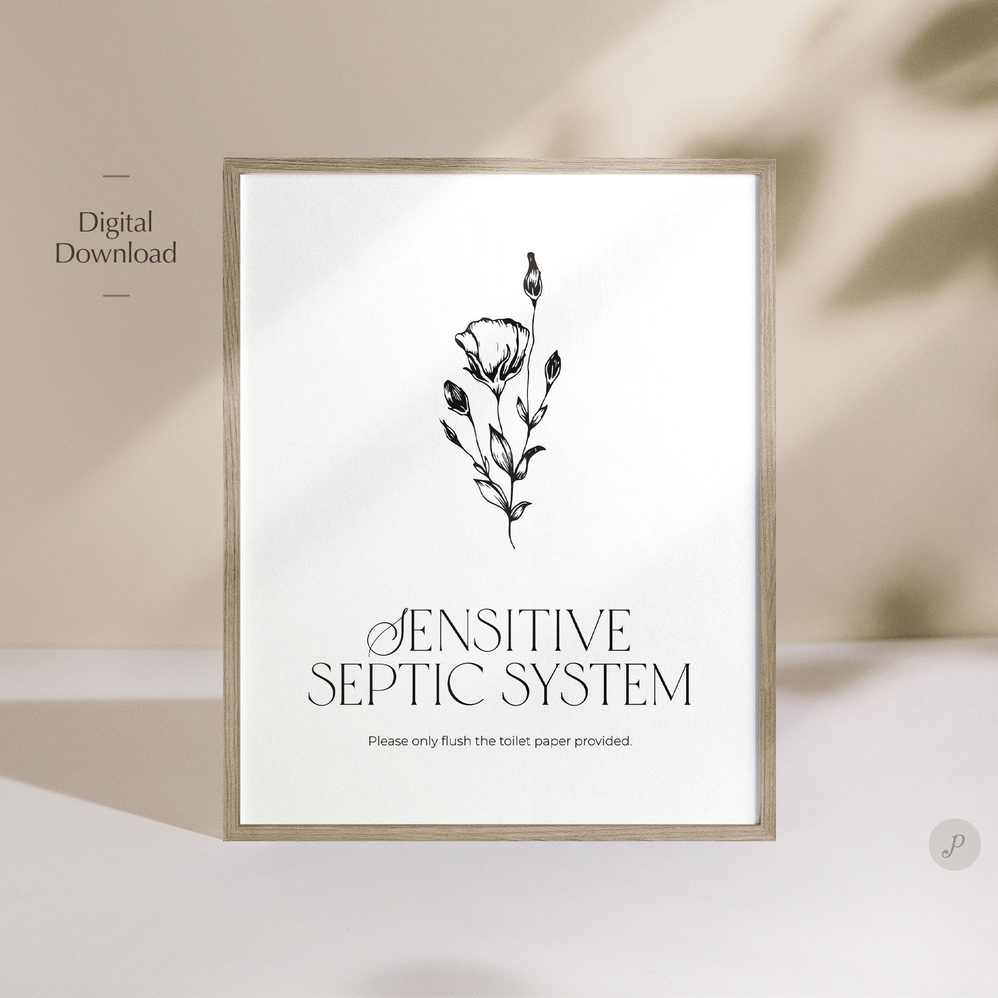 Septic Tank / Septic System Sign Printable sensitive Septic System ...