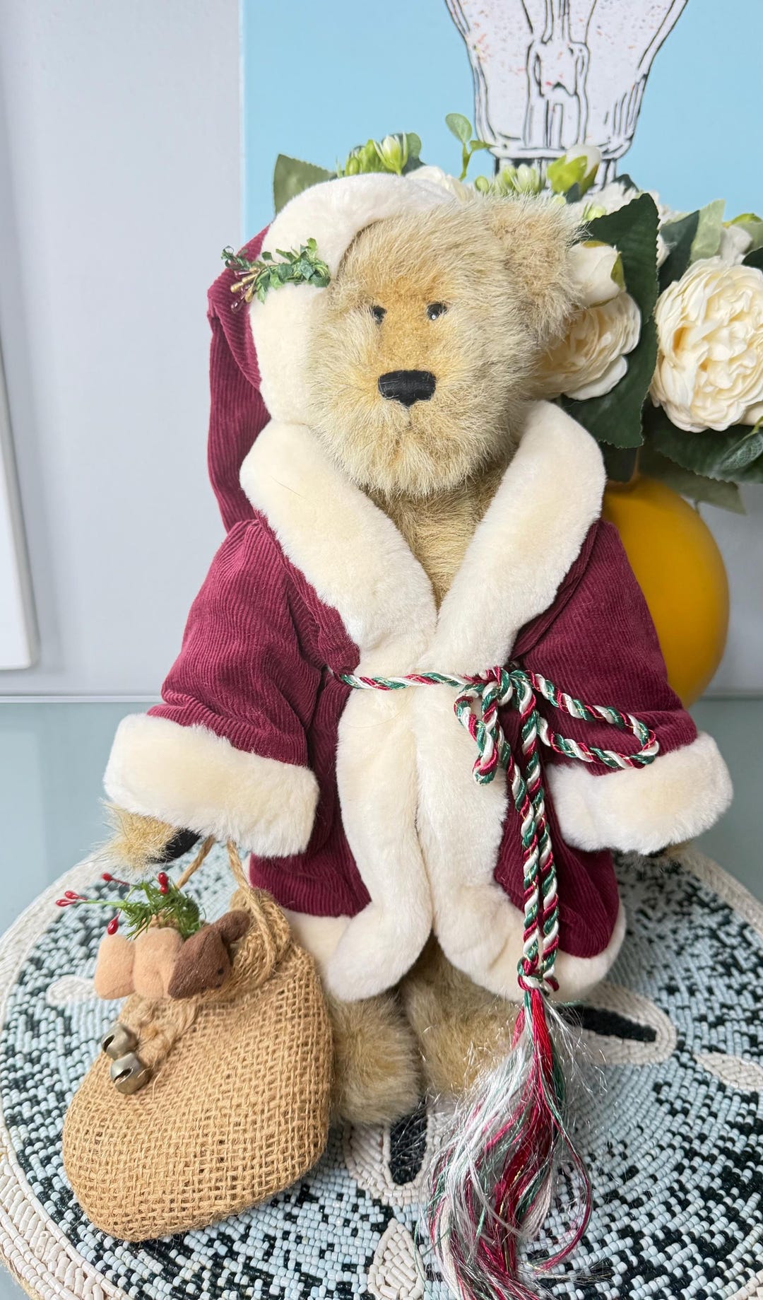 Ganz Cottage Collectible Nicholas Bear in Stocking Cap - Etsy