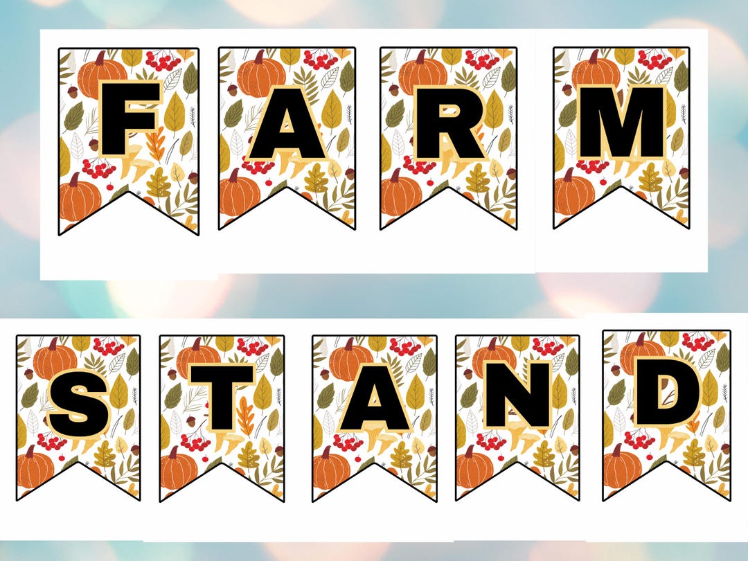 Farmstand Fall Hanging Banner | Rustic Homestead Wall Décor | Autumn ...