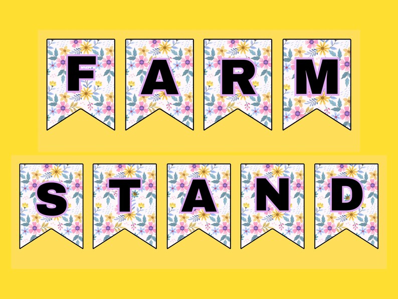 Farmstand Spring Hanging Banner | Rustic Homestead Wall Décor | Spring ...