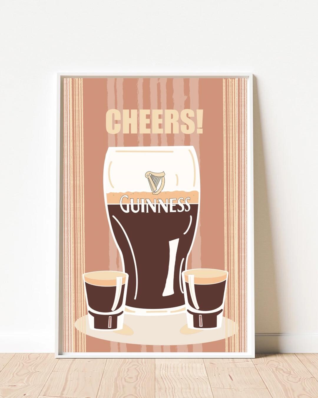 Guinness & Baby Guinness Art Print: Irish Pub Decor - Etsy