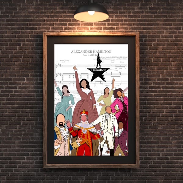 Hamilton Musical Poster - Etsy UK