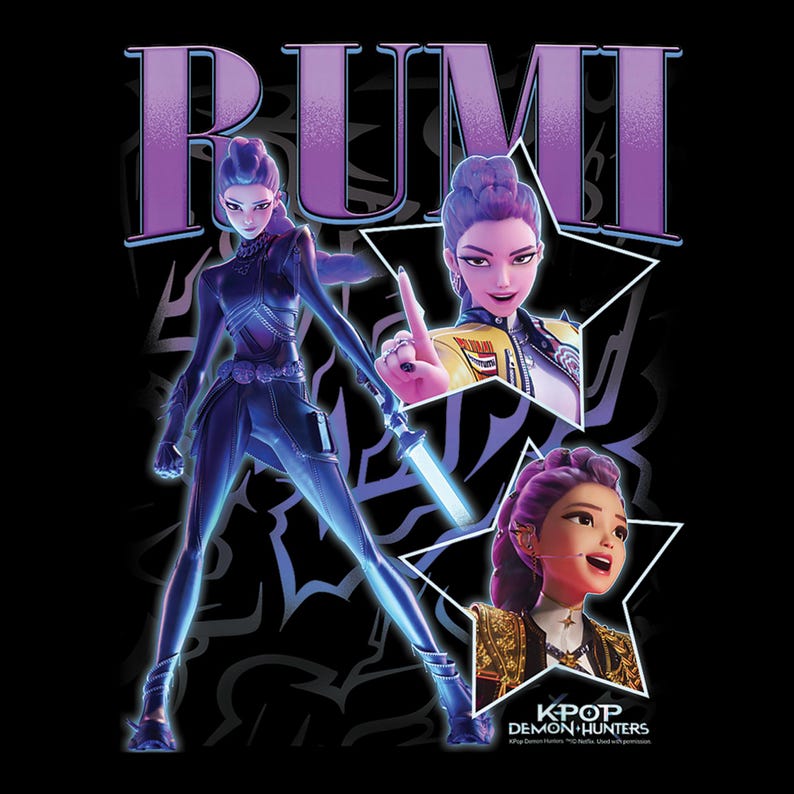 Rumi Kpop Demon Hunters PNG | Rumi Character Spotlight Digital Art ...