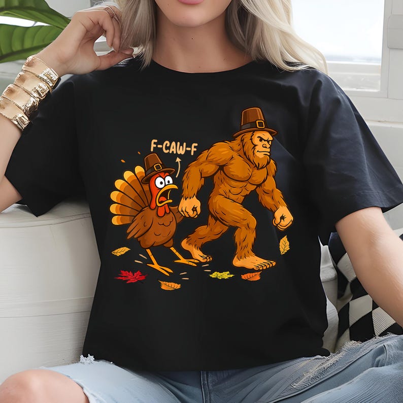 Funny Thanksgiving Bigfoot PNG | Turkey Meme Design (digital Download ...