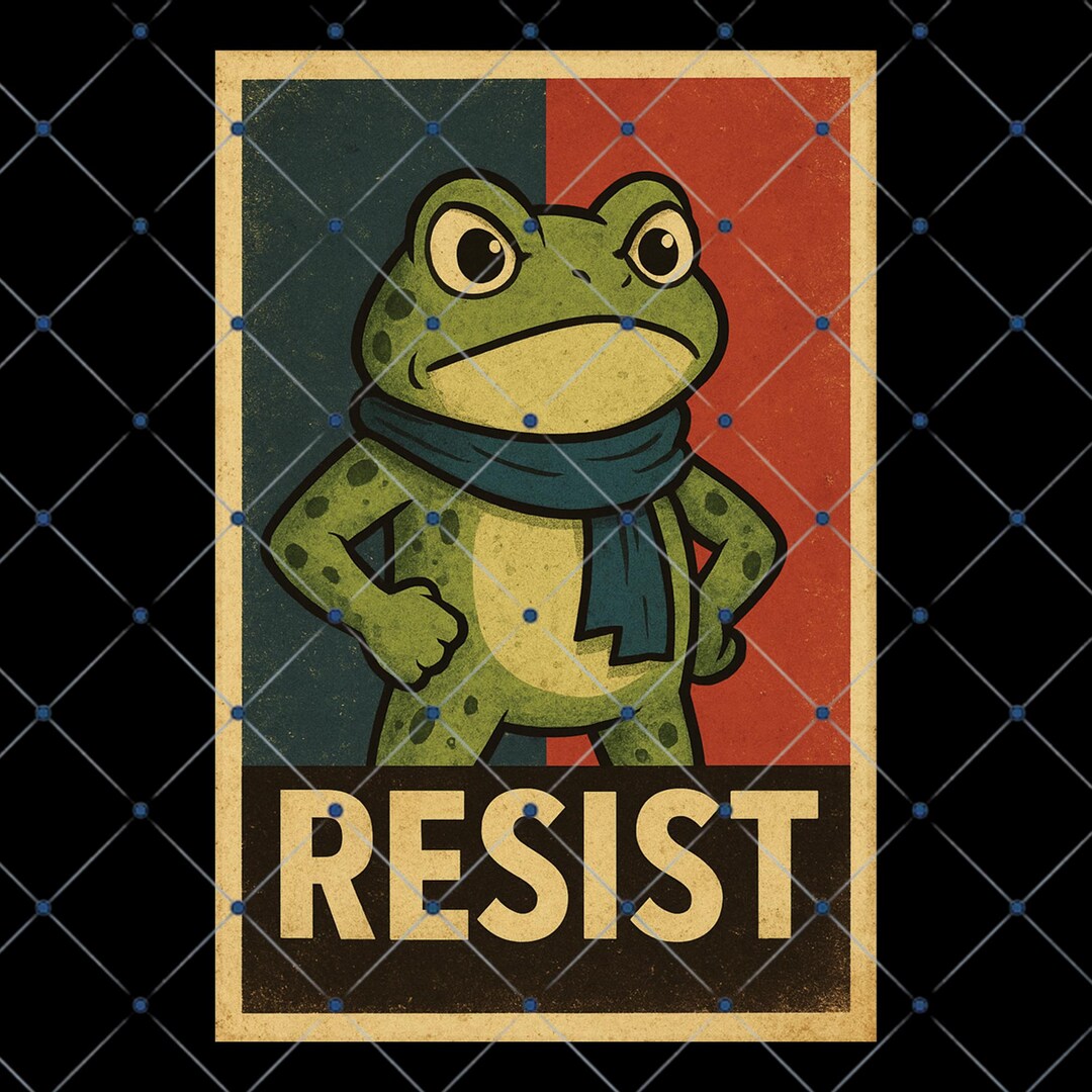 Portland Frog Resist Art: Political Protest PNG (digital Download) - Etsy