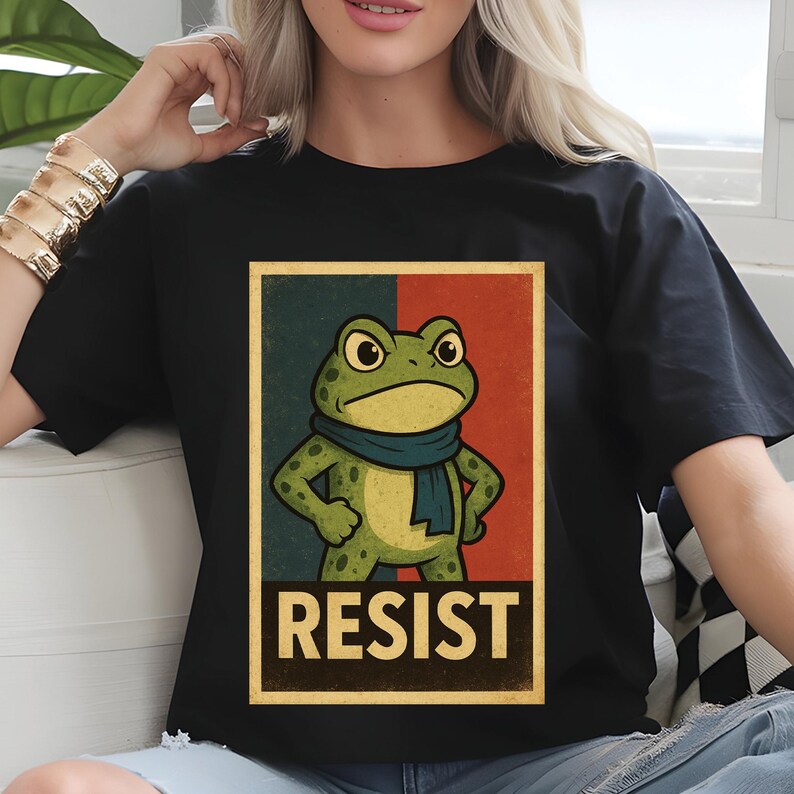 Portland Frog Resist Art: Political Protest PNG (digital Download) - Etsy