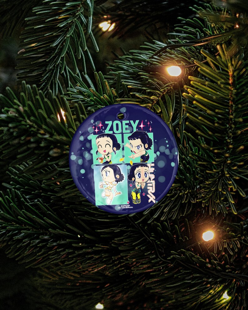 Zoey Animated Kpop Style Ornament, Demons Custom Gift Hunters Fans ...