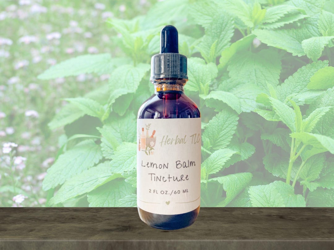 Handcrafted Lemon Balm Tincture: Calming Herbal Extract, 2 Oz - Etsy