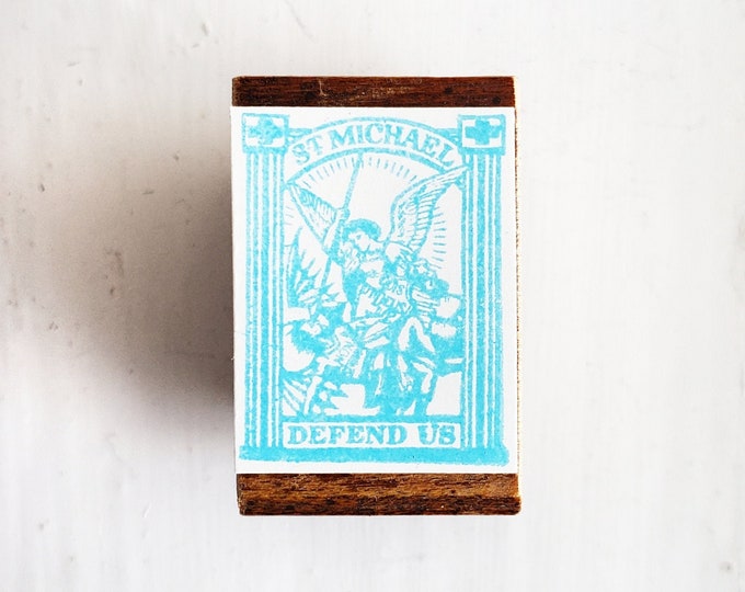 Saint Michael the Archangel Stamp - Etsy