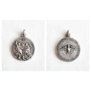 Double Sided - Holy Trinity Medal and Holy Spirit - Pendant - Medalla ...