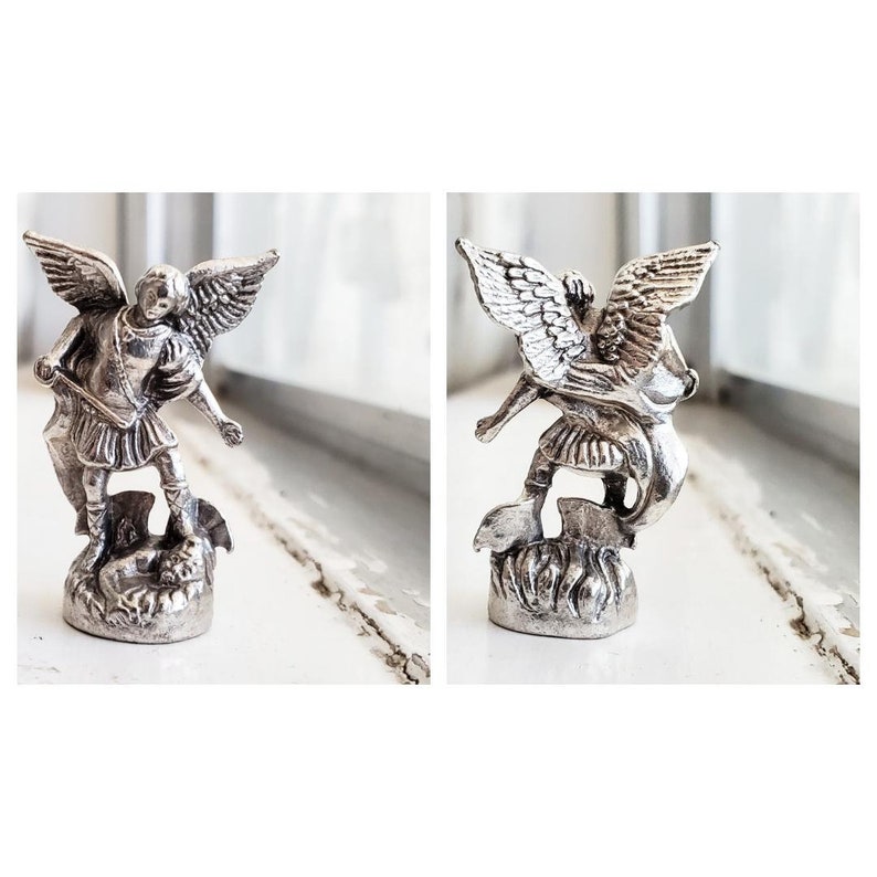 Mini Saint Michael Statue | Etsy