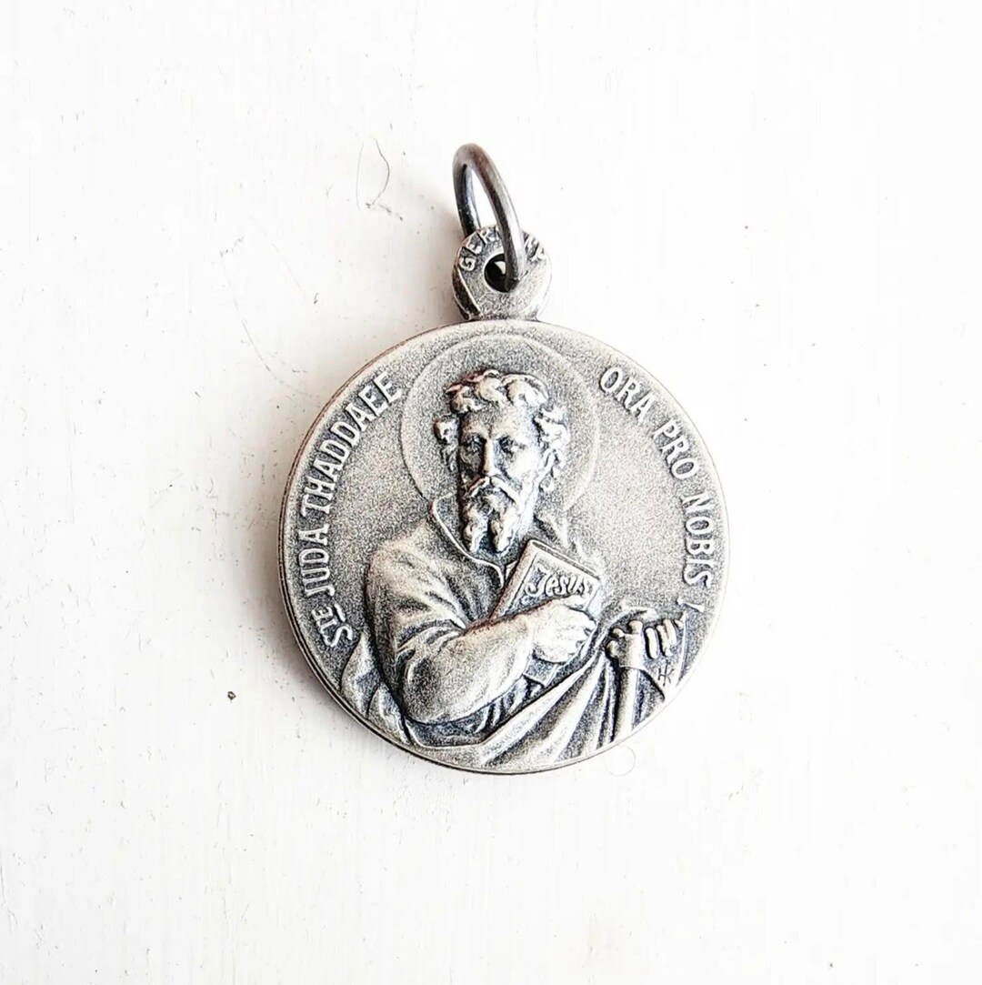 Saint Jude and Saint Joseph Medal - Pendant - San Judas - San Jose ...