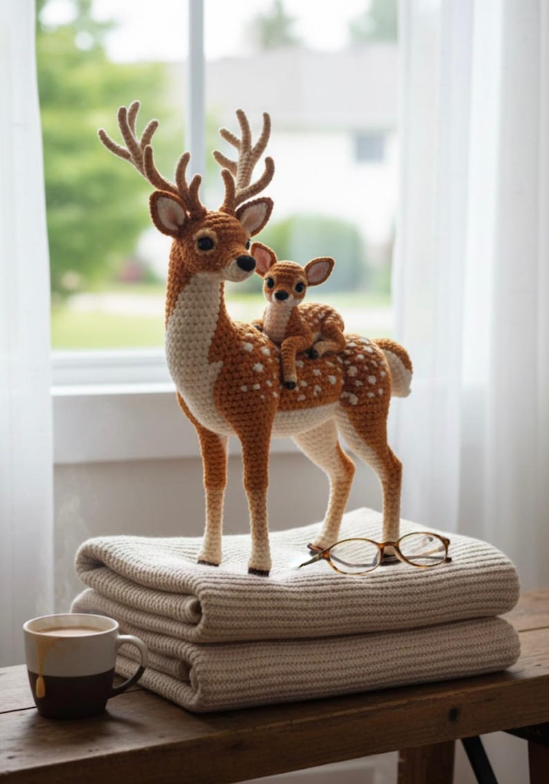 Amigurumi Deer Crochet Pattern | Mother & Fawn (PDF Download) - Etsy